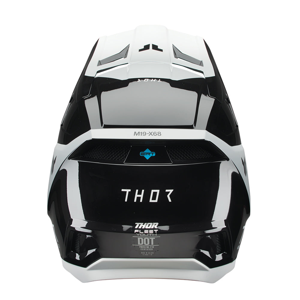 THOR HELMET FLEET STORM BLACK/WHITE YOUTH – Timaru Yamaha